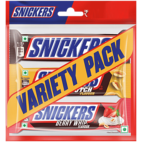 Buy Snickers Peanut Assorted Chocolate Bars Variety Pack Online at Best ...