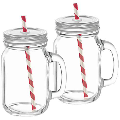 Buy Treo Mason Jar With Lid - Trinity, Transparent Online at Best Price ...