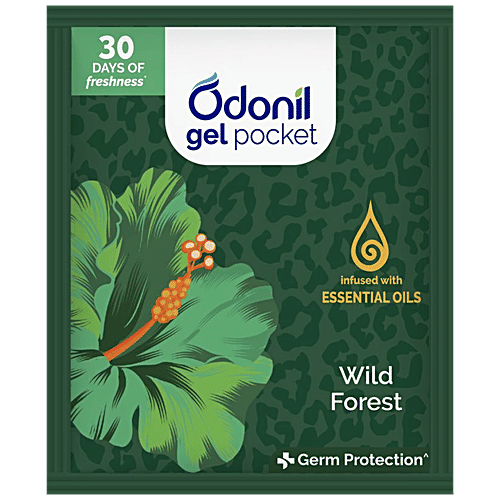 Buy Odonil Gel Pocket - Wild Forest, Long-Lasting Fragrance, Provides ...