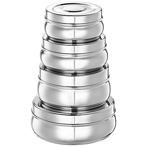 Buy Segovia Stainless Steel Dabba Set - For Food Storage, Air-tight ...