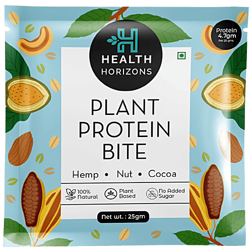Buy Health Horizons Plant Protein Bites - Cocoa Flavour, For Energy ...