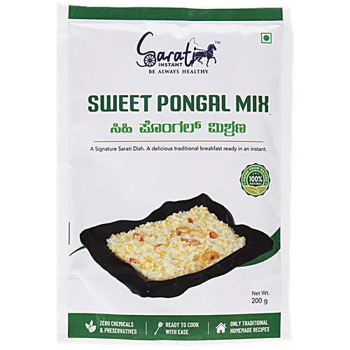 Buy Sarati Instant Sweet Pongal Mix - Traditional Recipe Online at Best ...