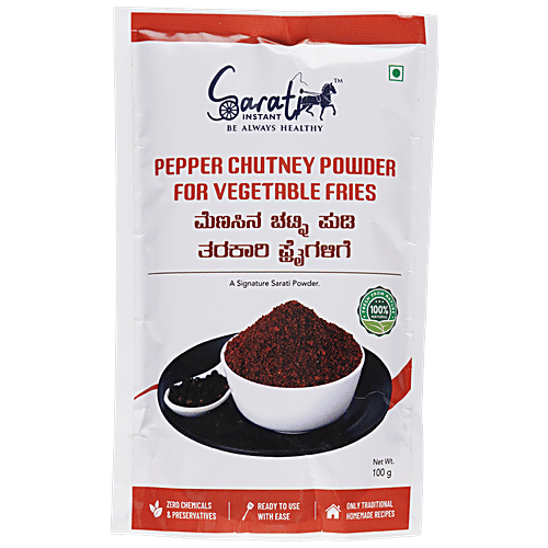 Buy Sarati Instant Garlic Kara Chuteny Powder - Authentic Recipe Online ...