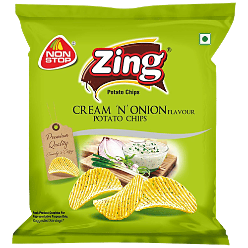 Buy NON STOP Zing Potato Chips - Cream & Onion Online at Best Price of ...