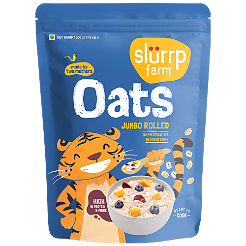 Buy Slurrp Farm Oats Jumbo Rolled - Ready To Cook, Protein Rich Online ...