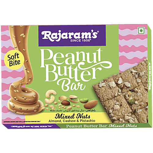 Buy Rajaram's Peanut Butter Chikki - Mixed Nut, Ready To Eat Online at Best Price of Rs 68 ...