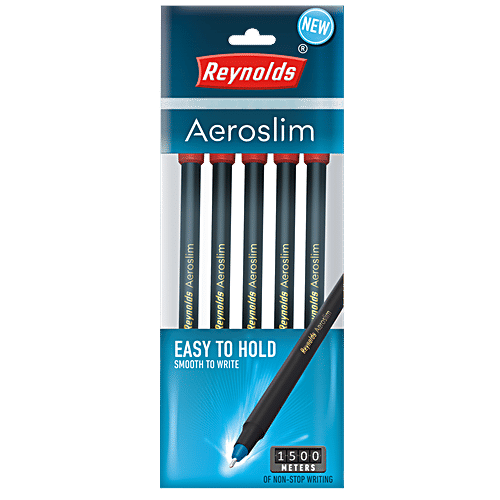 Buy Reynolds Aeroslim Ball Pen Set - Red Online at Best Price of Rs 25 ...