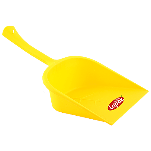 Buy Lapaz Dust Pan - Deep, Plastic, Lightweight, Durable, Yellow Online ...