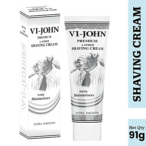Buy VI-JOHN Premium Lather Shaving Cream - With Moisturisers, Extra ...
