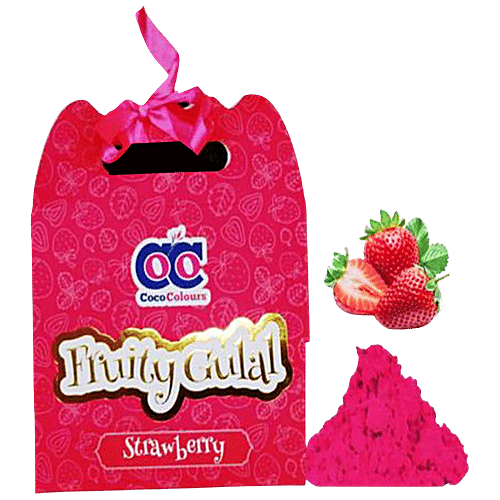 Buy Coco Colours Fruity Holi Color/Gulal - Strawberry, Organic, Non ...