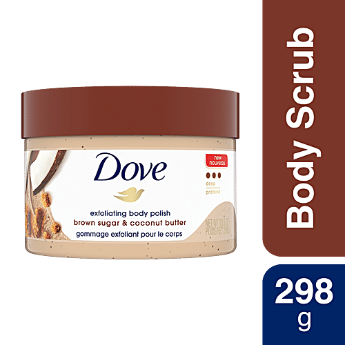 Buy Dove Body Lotion Dove Exfoliating Body Polish Scrub Brown Sugar ...