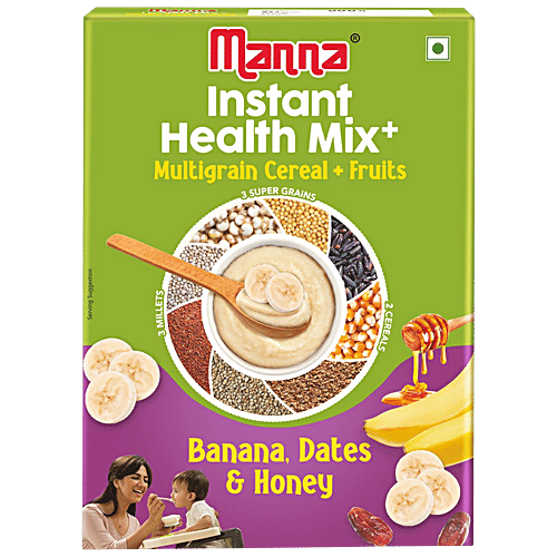 Buy Manna Instant Health Mix+ - Multigrain Cereal & Fruits, Ready To ...