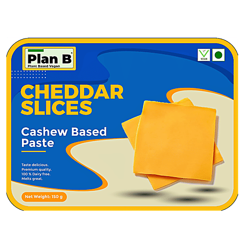 Buy Plan B Vegan Cheddar Cheese Slices - Plant Based, Meltable Online ...
