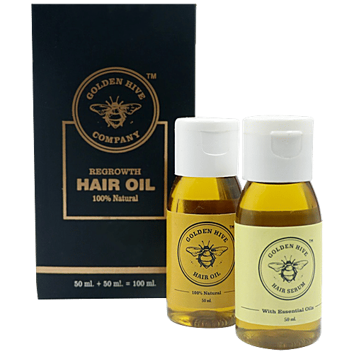 Buy Golden Hive Regrowth Hair Oil - 100% Natural Online at Best Price ...