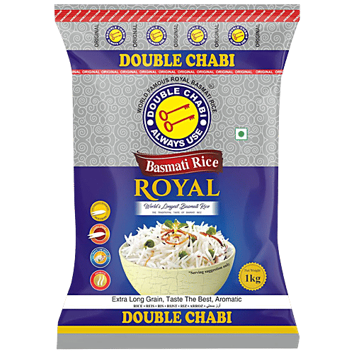 Buy DOUBLE CHABI Royal Basmati Rice Online at Best Price of Rs null ...