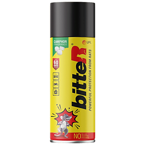 Buy Bitter Powerful Protection From Rats Spray - Camphor Fragrance, Non ...