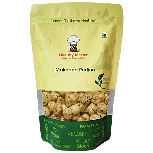 Buy Healthy Master Roasted Makhana Pudina Fox Nuts - Keto & Diabetic ...