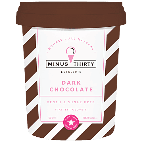 Buy Minus 30 Dark Chocolate Ice Cream - Vegan & Sugar-Free Online at ...