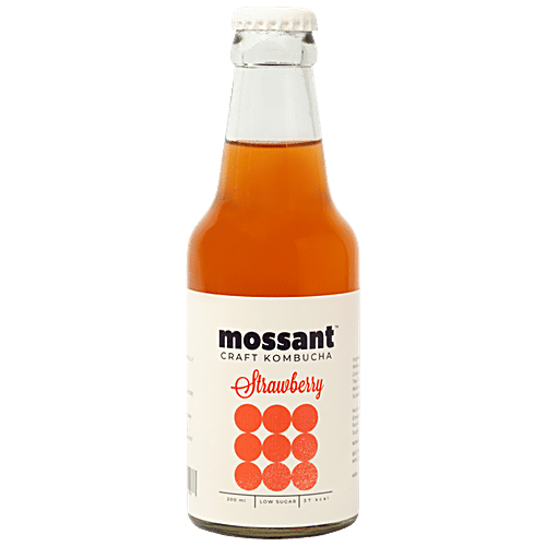 Buy Mossant Strawberry Kombucha - Low Sugar, Non-Alcoholic Sparkling ...