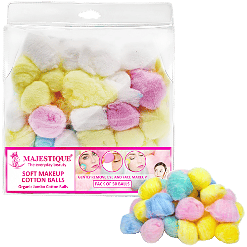 Buy Majestique Natural Cotton Ball - For Make-Up & Nail Polish Removal ...