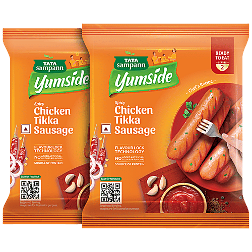 Buy Tata Sampann Yumside Spicy Chicken Tikka Sausage - Source Of ...