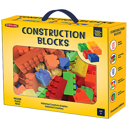 Buy Sterling Construction Blocks - Suitable For Ages 3 Years & Above ...