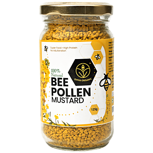 Buy SHIVA ORGANIC Bee Pollen Mustard - 100% Pure, Plant Based Protein ...