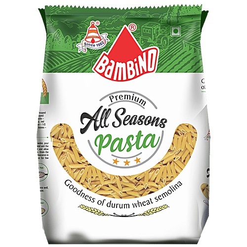 Buy Bambino Premium All Seasons Penne Pasta - Goodness Of Durum Wheat ...