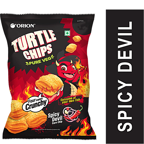 Buy Orion Turtle Chips Spicy Devil Corn Chip Online at Best Price of Rs ...