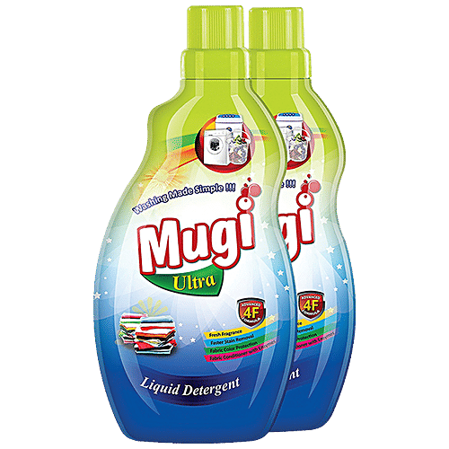 Buy mugi Ultra Liquid Detergent - Fresh Fragrance, Faster Stain Removal Online at Best Price of ...