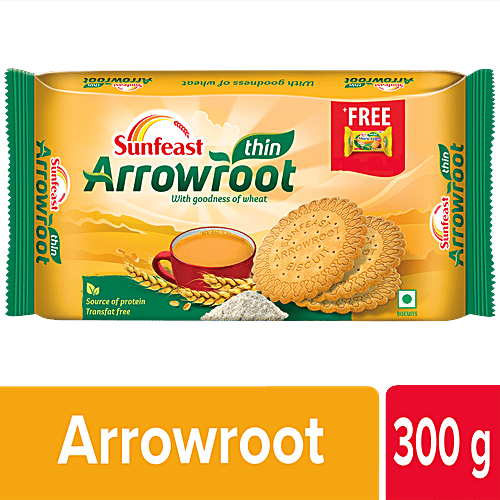 Buy Sunfeast Thin Arrowroot Biscuits Online at Best Price of Rs null - bigbasket