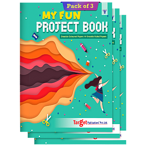 Buy Target Publications My Fun Project Book - 1 Side Coloured & 1 Side ...