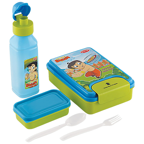 Buy Pratap One Lock Chhota Bheem Lunch Box Set - Big, Lightweight ...