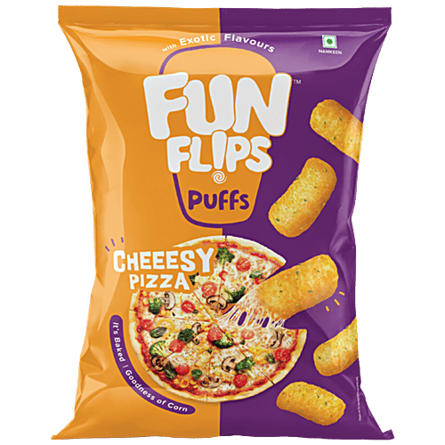 Buy Fun Flips Cheeesy Pizza Puffs - Baked Online at Best Price of Rs 27 ...