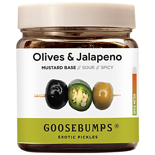 Buy Goosebumps Olive & Jalapeno Exotic Pickle - Mustard Base, Sour ...