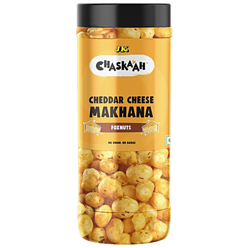 Buy JK Chaskaah Makhana - Cheddar Cheese, Dry Roasted, Zero Cholesterol ...