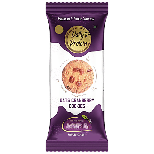 Buy Daily Protein Oats Cranberry Cookies - Vegan, Rich In Protein ...