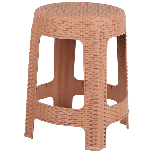 Buy Joyo Cane High Stool - Plastic, Brown Online at Best Price of Rs ...