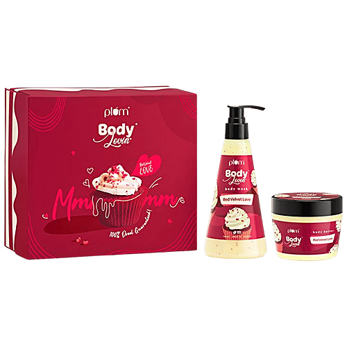 Buy Plum BodyLovin' Red Velvet Love Gift Kit - Body Wash & Body Butter ...
