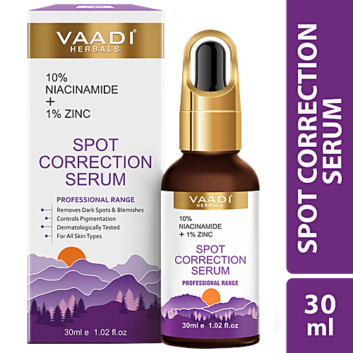 Buy Vaadi Herbals Spot Correction Serum With 10% Niacinamide & 1% Zinc ...
