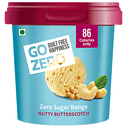 Buy Go Zero Zero Sugar Ice Cream - Nutty Butterscotch Online at Best ...