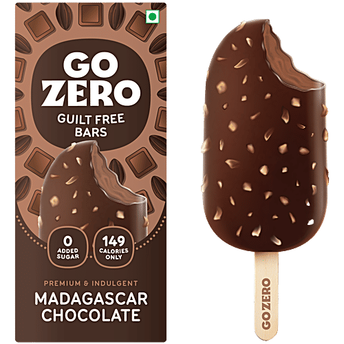 Buy Go Zero Madagascar Chocolate Guilt Free Ice Cream Bar Online at Best Price of Rs 67.5 ...