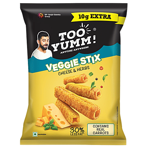 Buy Too Yumm! Veggie Stix - Cheese & Herbs, Contains Real Carrots, 30% ...