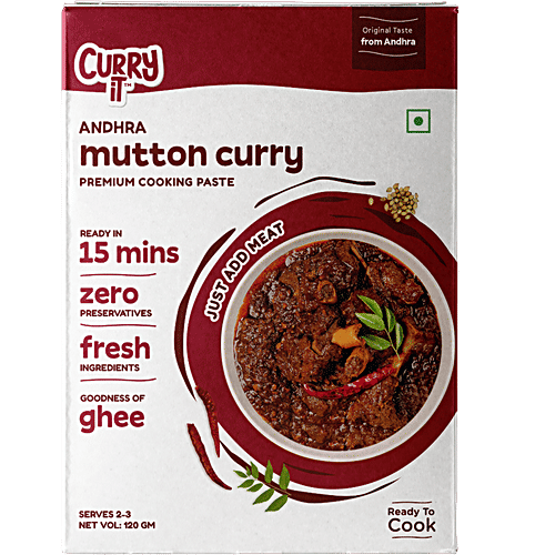 Buy CURRYiT Andhra Mutton Curry Cooking Paste Online at Best Price of ...