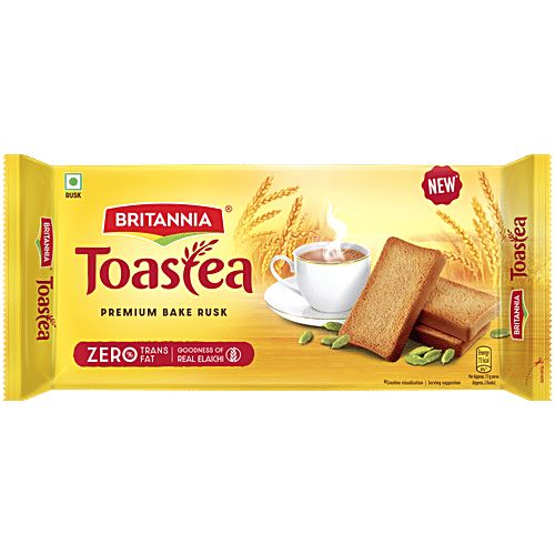 Buy Britannia Toastea Premium Bake Rusk - With Wheat Online at Best ...