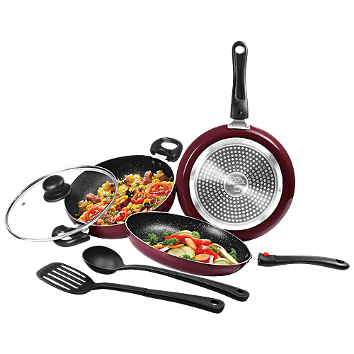Buy Milton ProCook Cookware Set - Pro Cook, Kitchen Jewel, Maroon ...