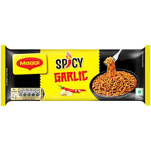 Buy MAGGI 2-Minute Spicy Garlic Noodles Online at Best Price of Rs 80 ...