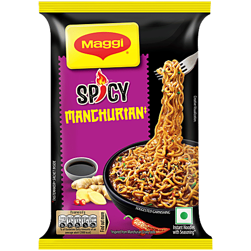 Buy Maggi 2-Minute Spicy Manchurian Noodles Online at Best Price of Rs ...