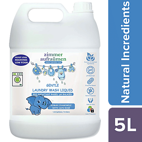 Buy Zimmer Aufraumen Gentle Laundry Wash Liquid Detergent - For Baby Clothes, Front Load Machine ...