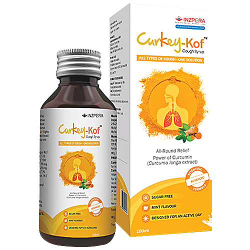 Buy Curkey Kof Cough Syrup For Dry & Wet Cough With Turmeric - Non ...